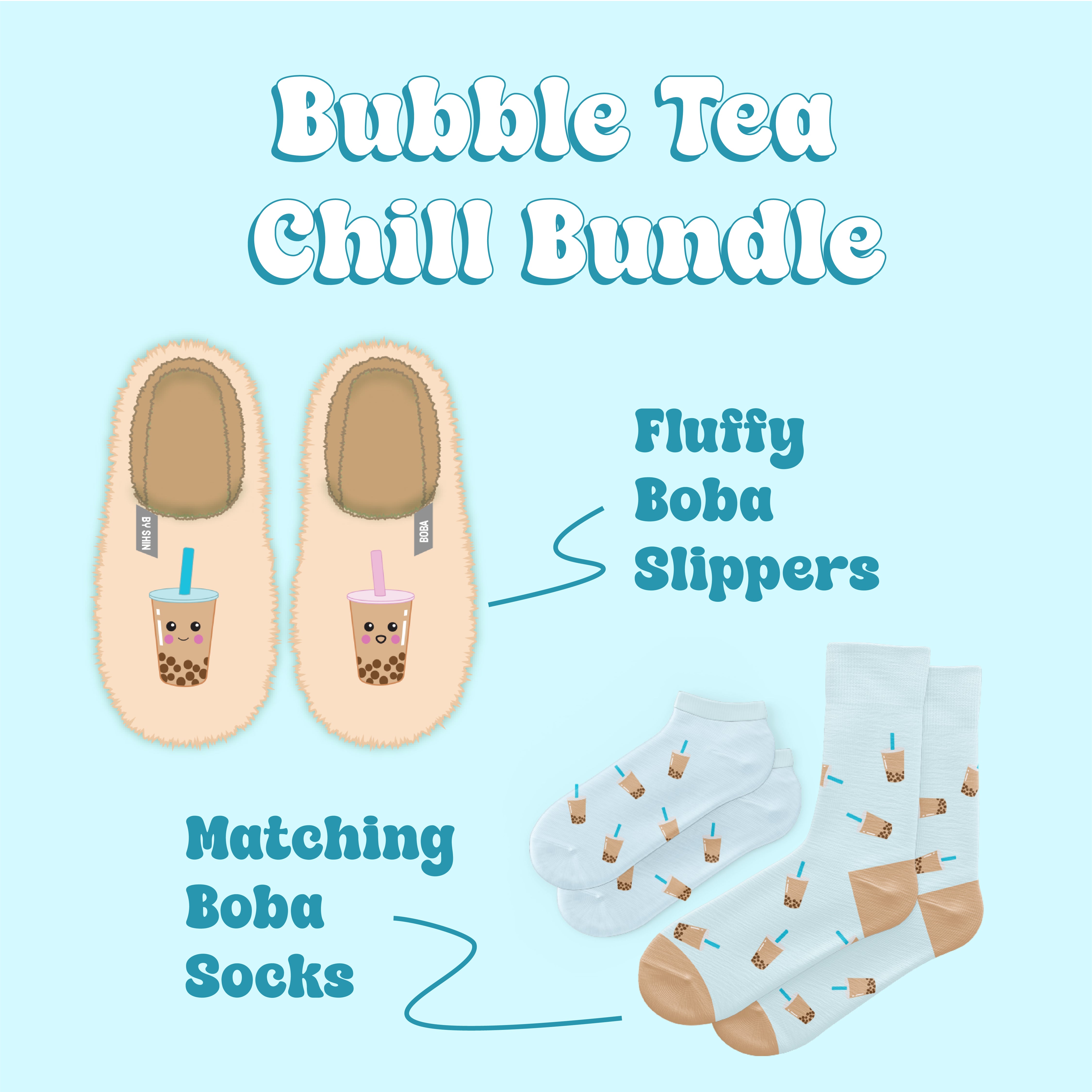 Cute Boba Bubble Tea Socks – Designs by Shin