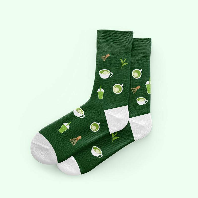 Matcha Crew Socks – Designs by Shin