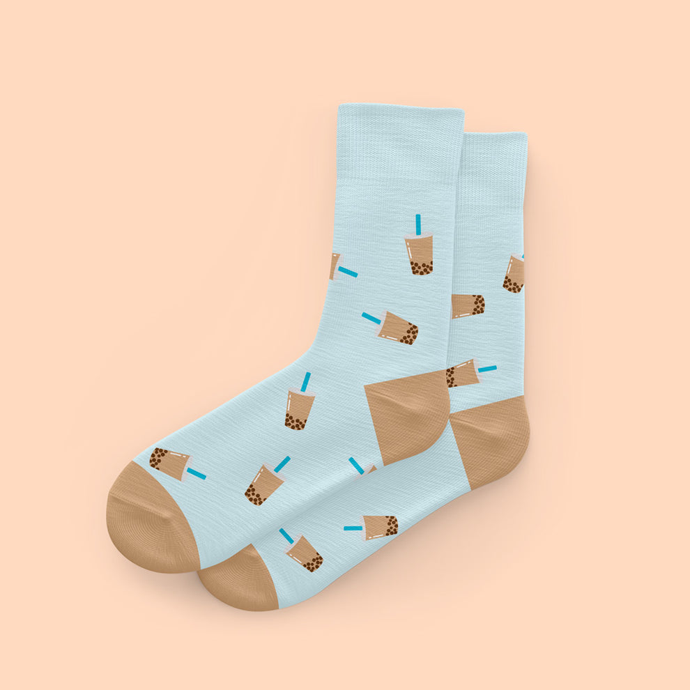 Boba Bubble Tea crew socks – By Shin
