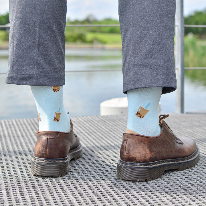 Boba Bubble Tea crew socks – Designs by Shin