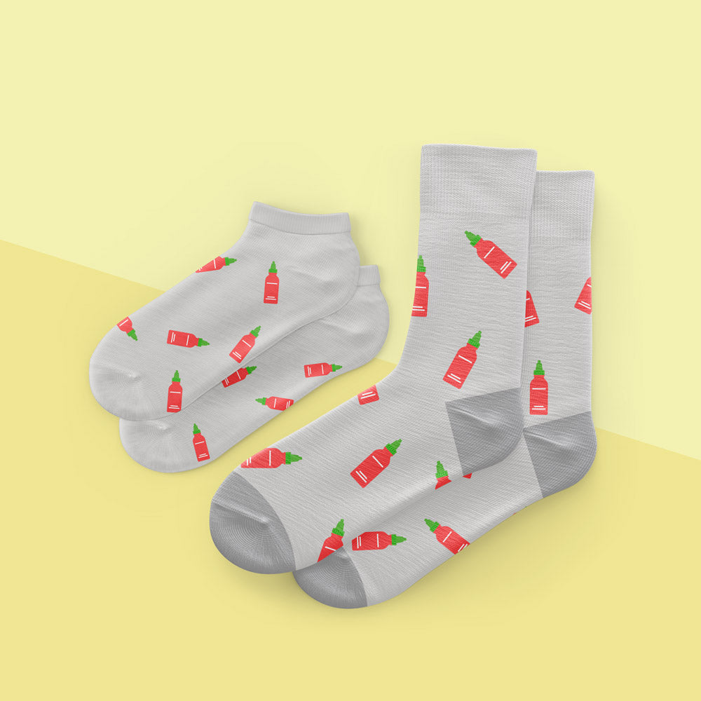 Matchy Couples Sriracha Socks – Designs by Shin